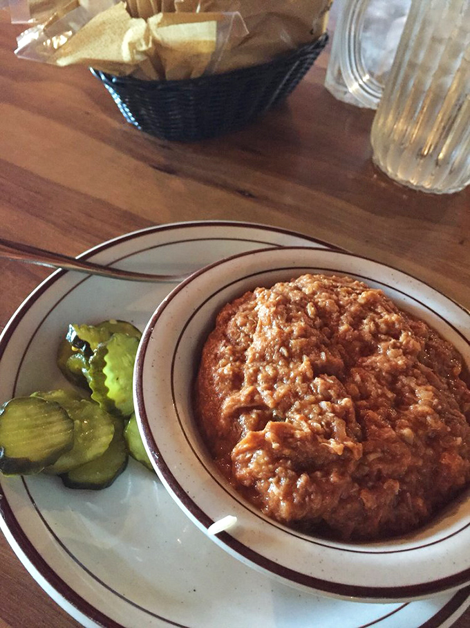 Hash with rice—the South Carolina-influenced delicacy that's somewhere between a sauce and a stew, and entirely worth the drive.