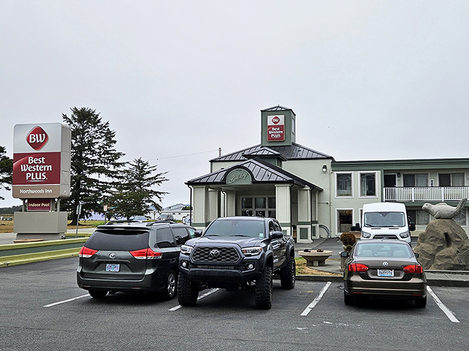 The Best Western Plus offers comfortable accommodations for visitors exploring the redwoods and coastline. No pretentious boutique hotel prices here.
