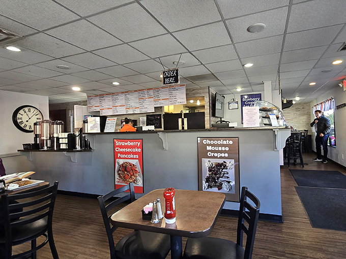 The order counter&mdash;breakfast mission control, where dreams are dispatched to the kitchen and emerge as edible masterpieces.