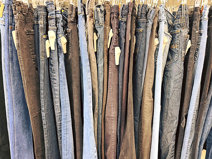 A denim rainbow in every wash and fit imaginable, because finding the perfect jeans shouldn't require selling your firstborn child.