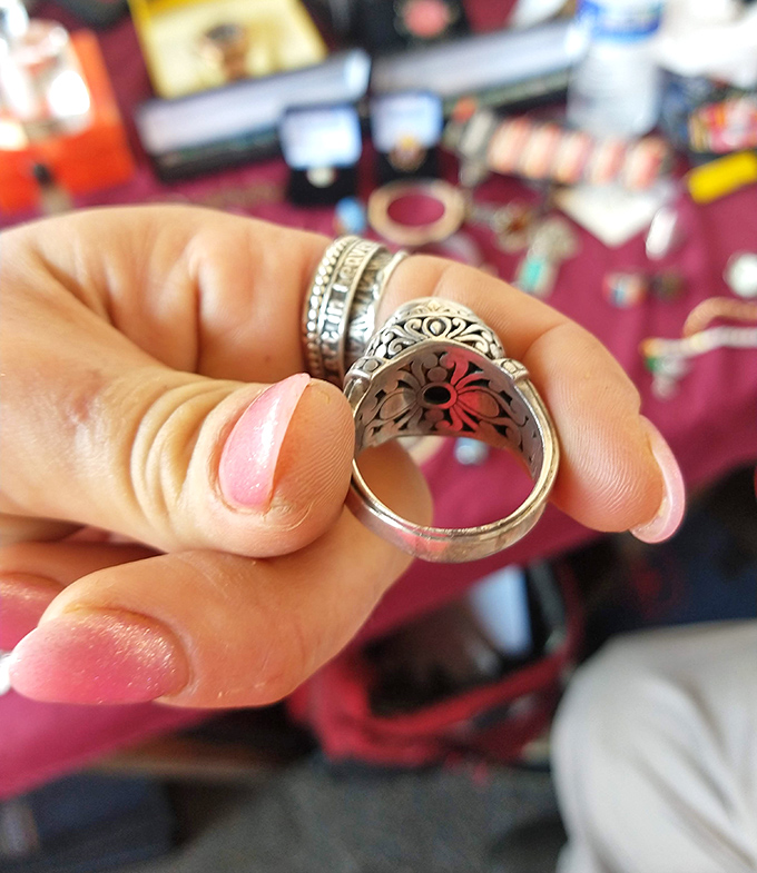 Silver stories in sterling form. Each vintage ring holds secrets of previous owners and promises of new adventures for just the right finger.