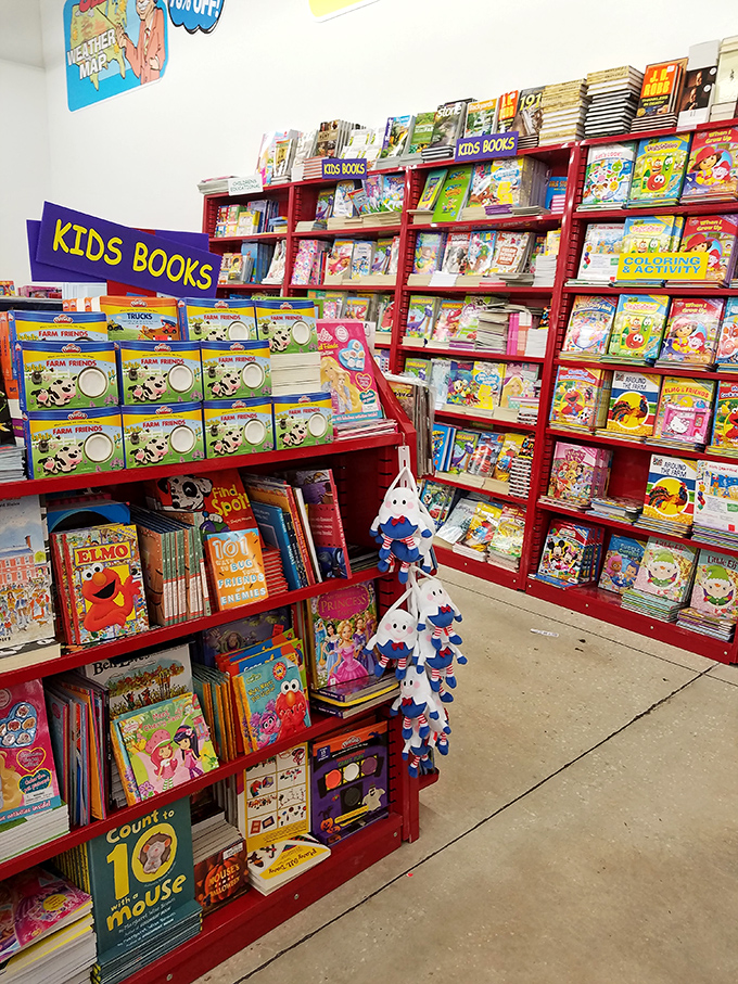 Children's book paradise that makes grandparents the heroes of story time. From Elmo to farm animals, literacy has never been so affordable.