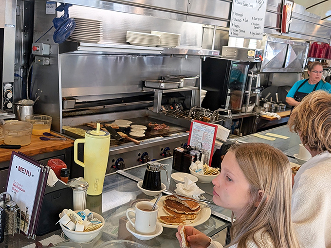 Where the magic happens&mdash;a kitchen that's part workspace, part theater, with every movement choreographed through years of muscle memory and dedication.