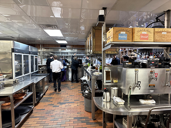 Behind the scenes in Bern's kitchen, where culinary magic happens with the precision of a Swiss watch factory.