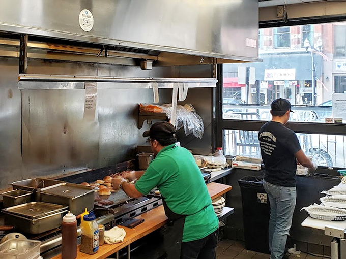 Behind the scenes magic: Where short-order wizards transform simple ingredients into the comfort food of your dreams.