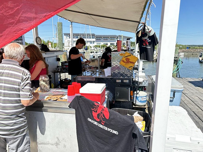 Where the magic happens &ndash; no-nonsense cooking station where fresh catches transform into coastal delicacies right before your eyes.