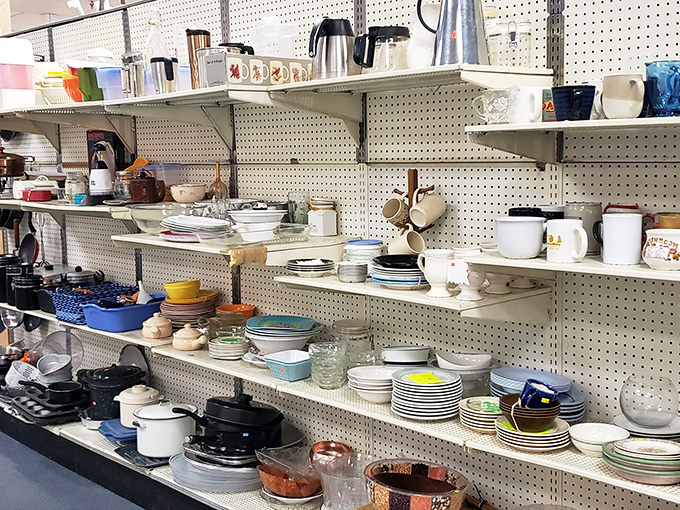 Kitchen dreams are made of these: mismatched plates that somehow look intentionally curated when you get them home.