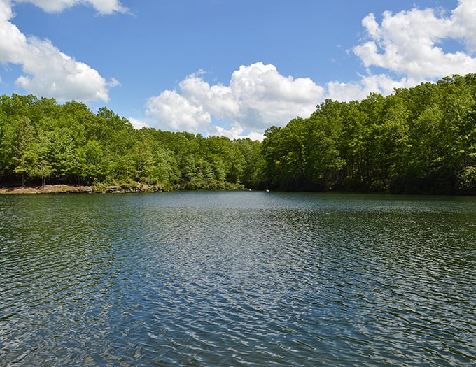Boley Lake mirrors the surrounding forest with such perfection you'll wonder which is the original and which is the reflection.