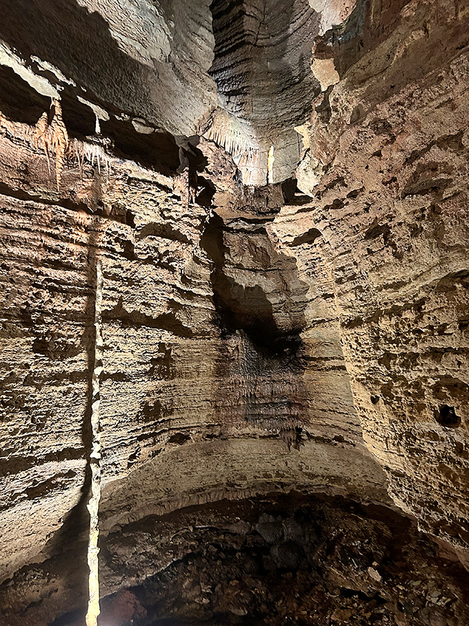 Layer upon layer of limestone tells Earth's story better than any history book, with each stratum representing thousands of years.