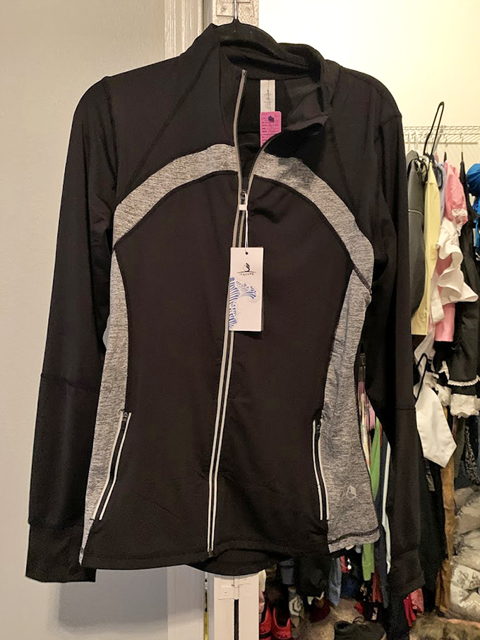 Brand new with tags&mdash;the holy grail of thrift shopping. This athletic jacket proves sometimes the best treasures aren't vintage at all.