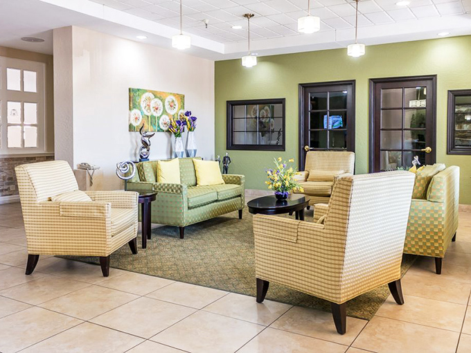 A lounge area designed for those moments when you want to be social, but not too social&mdash;perfect for the introvert's version of mingling.