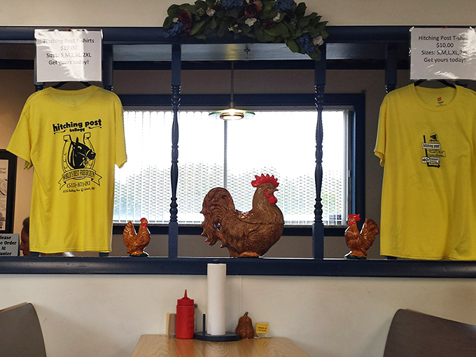 When your chicken is famous enough to merit merchandise, you've transcended restaurant status and entered the realm of cultural institution.