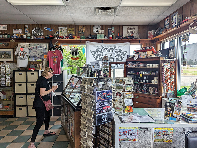 The gift shop corner &ndash; because sometimes you need to take a piece of Route 66 home with you.