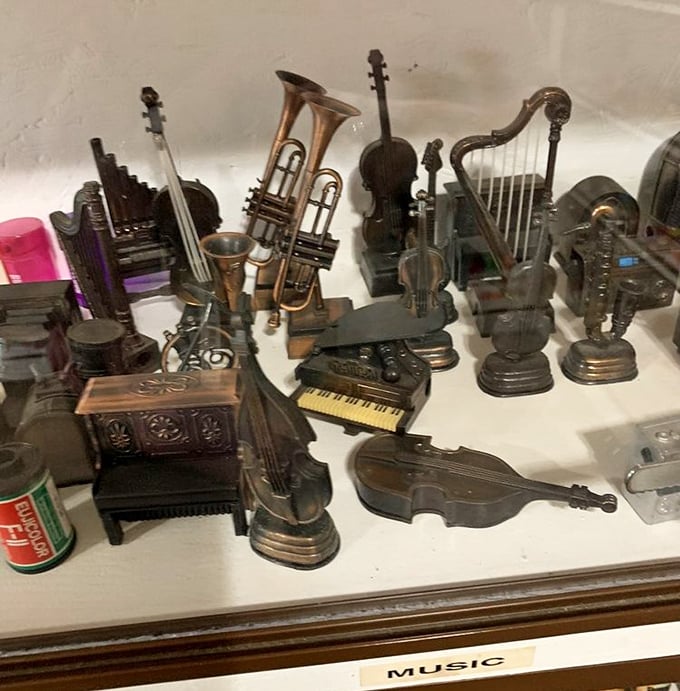 The orchestra of office supplies! These bronze musical instrument sharpeners bring harmony to your desk and precision to your pencils.