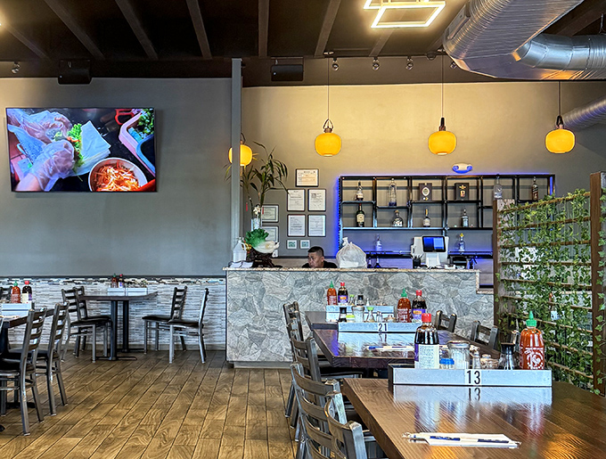 The heart of operations where culinary magic begins. Behind that stone counter, dreams are translated into steaming bowls of perfection.