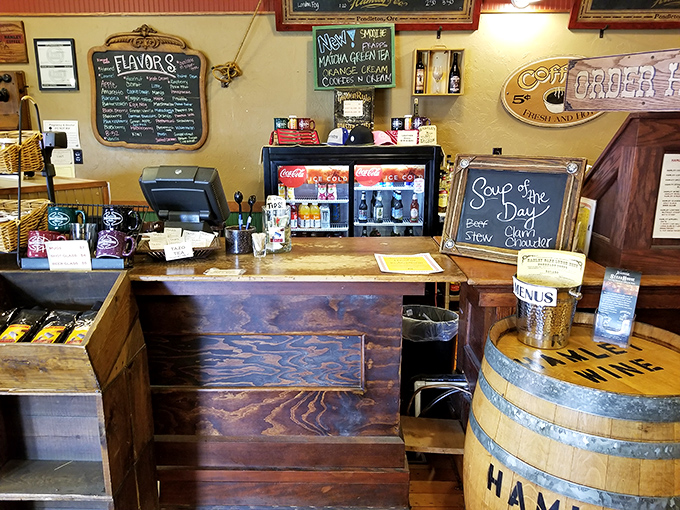 Order counters like this one have witnessed first dates, business deals, and farmers discussing rainfall &ndash; the true community center of small-town America.