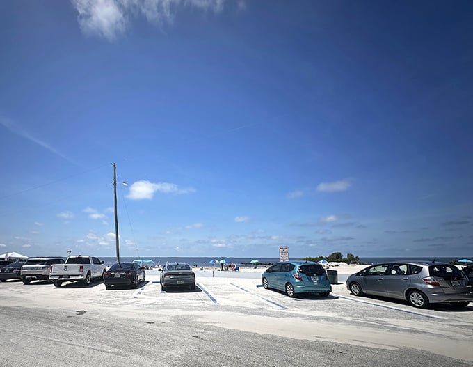 The world's most honest parking lot. No fancy valets, no validation required&mdash;just a simple space to leave your car while you reconnect with nature.