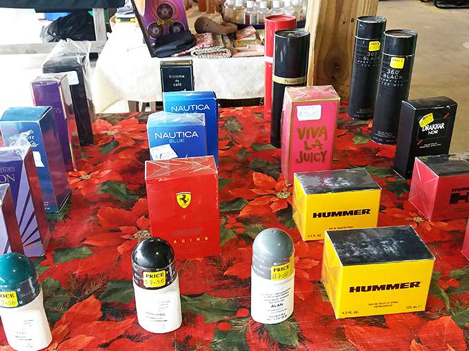 A fragrant tableau of designer scents at decidedly un-designer prices. One spritz of nostalgia with that Ferrari cologne, anyone?