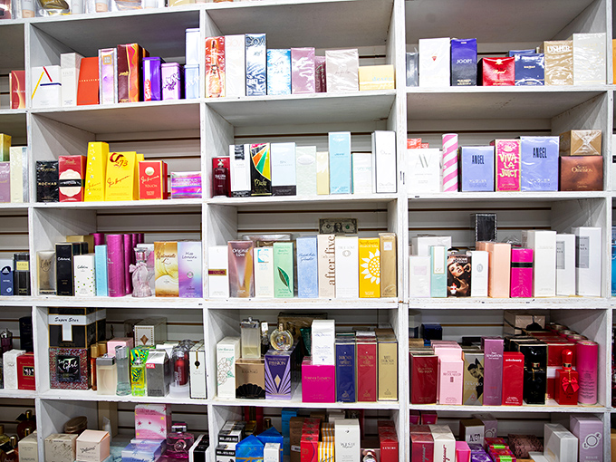 Perfume shelves offer a fragrance library where designer scents meet bargain prices&mdash;because smelling like a million bucks shouldn't cost nearly that much.