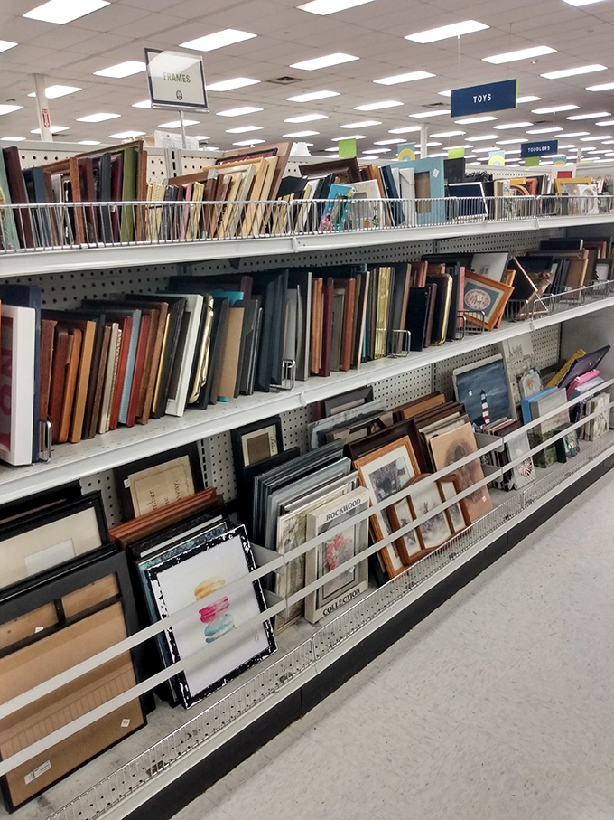 A gallery wall waiting to happen&mdash;these frames hold the potential for displaying everything from family photos to thrift store art finds.