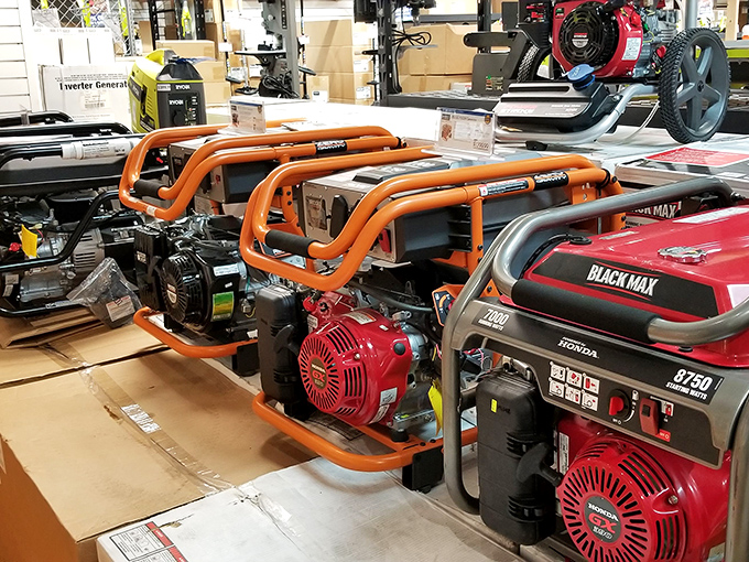 For the practical shopper who thinks, "Why buy another polo shirt when I could get a generator that will power my house during hurricane season?"