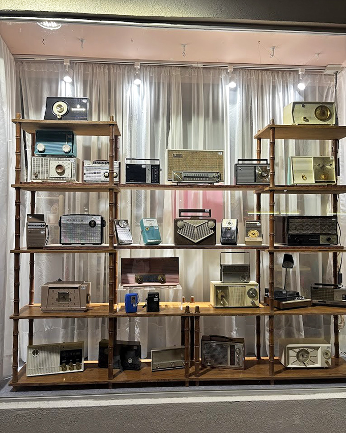 Radio days come alive on these shelves &ndash; when tuning in meant turning knobs and adjusting antennas with the precision of a safecracker.