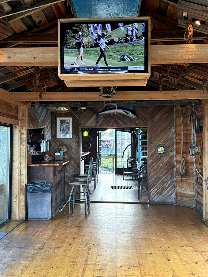 Weathered wood, nautical touches, and a TV for catching the game&mdash;this is Florida's version of the perfect man cave.