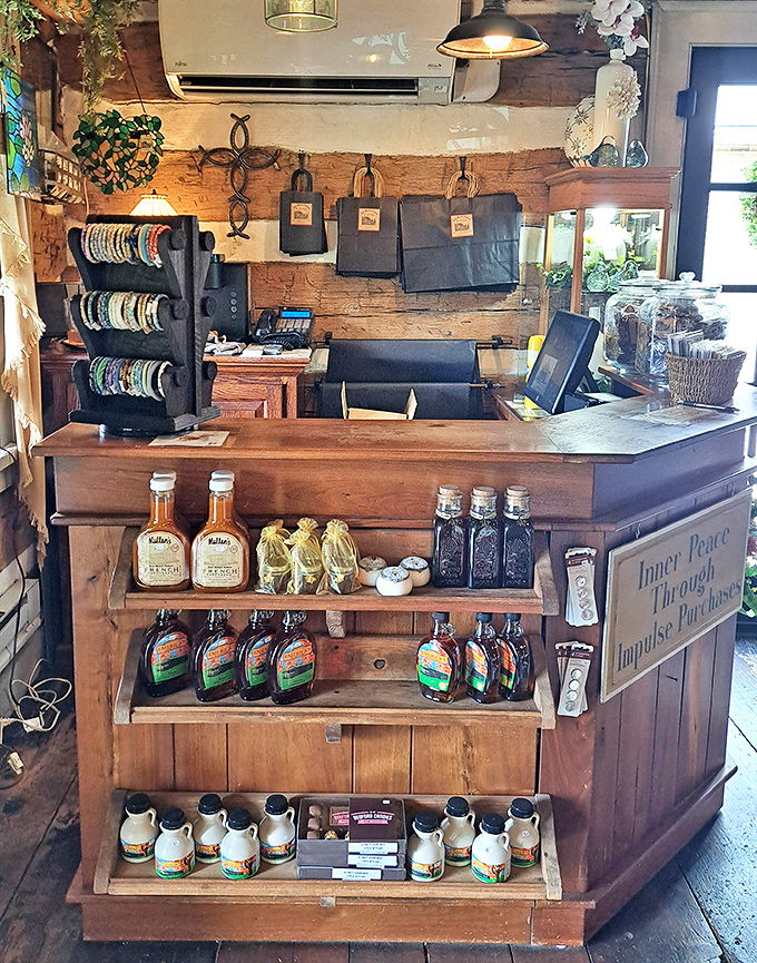 Not just souvenirs, but edible memories. The retail counter offers local treats that let you take a taste of Bedford County home.