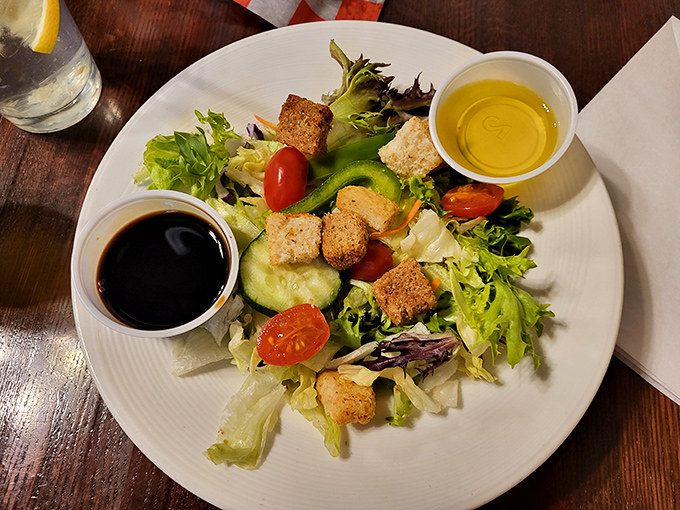 A salad that doesn't apologize for being healthy &ndash; it's confident, colorful, and knows it's bringing balance to a meal that might otherwise require a post-dinner nap.