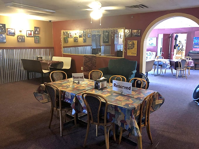 The warm interior features corrugated metal wainscoting and colorful tablecloths&mdash;comfort by design that lets the food remain the undisputed star.