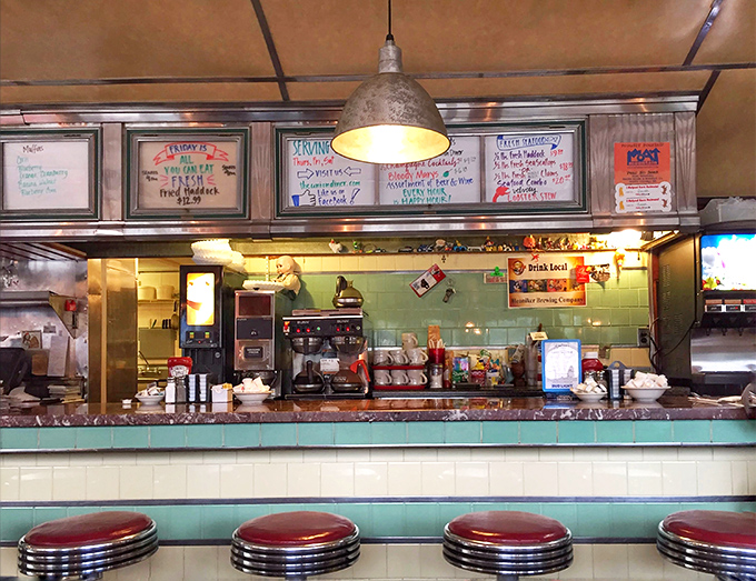 Behind this counter, breakfast dreams come true&mdash;handwritten specials on whiteboards promise delights that won't appear on the regular menu.