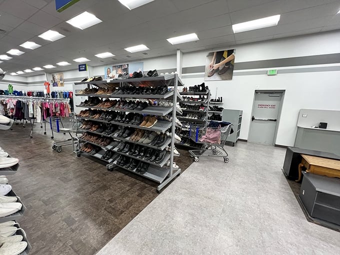 Shoe paradise: where footwear fantasies come true without the department store sticker shock. Hello, barely-worn leather loafers!