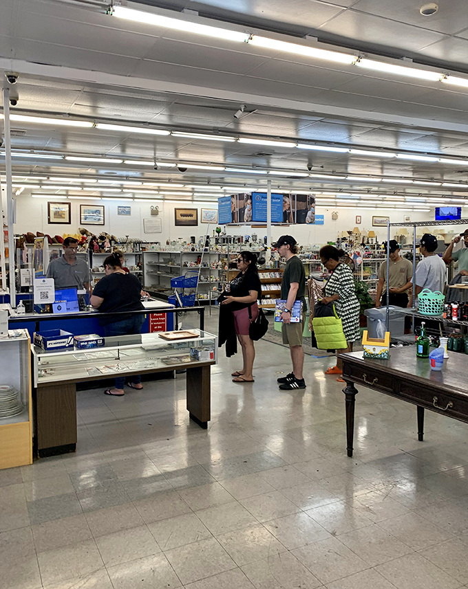The checkout area&mdash;where treasure hunters complete their quests and staff members share in the excitement of each unique find.