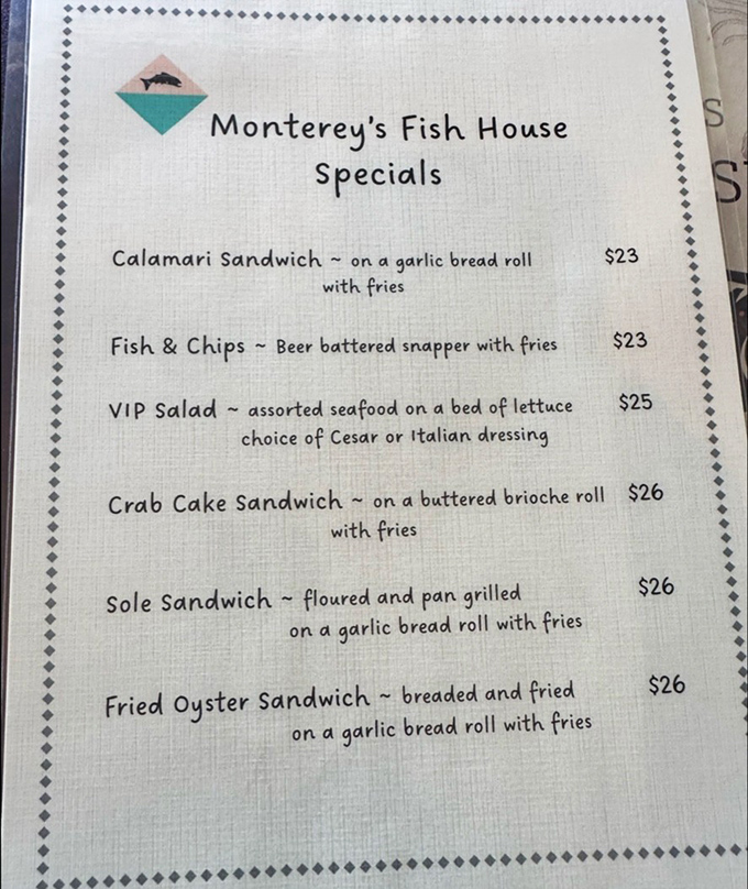 A specials menu that cuts to the chase: "Here's what's extraordinary today," without unnecessary adjectives or flowery promises.