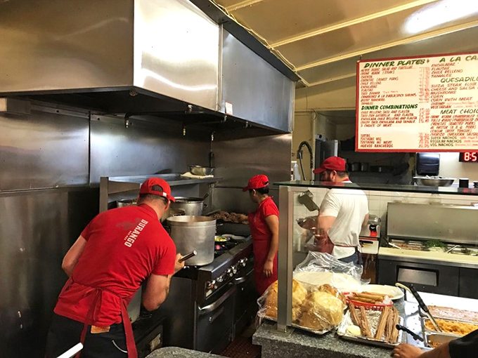 Behind the scenes, the kitchen crew works with the precision and focus of artists, except their masterpieces disappear in minutes.