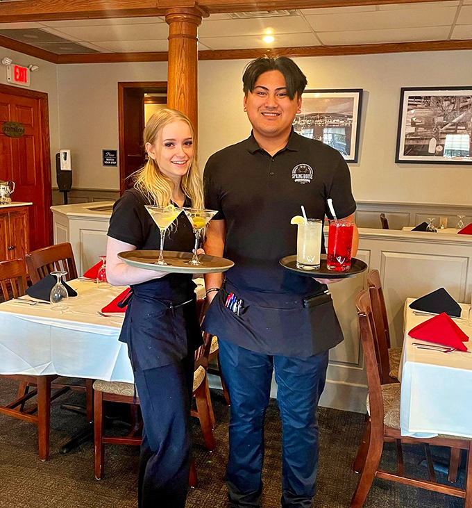 The staff carries your cocktails with the confidence of people who know they're about to make your day significantly better.