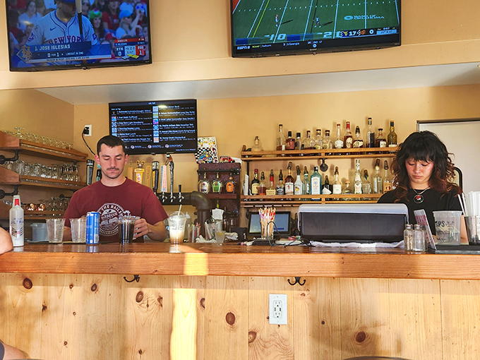 Behind every great barbecue joint is a team that knows their smoke and spirits. These folks look like they've got both covered.