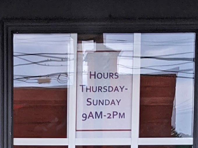 Thursday through Sunday, 9am-2pm: The most important information you'll read today. Plan accordingly, pastry people.