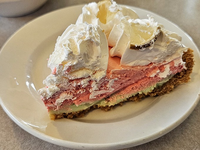 Strawberry key lime pie offers a colorful twist on classics, because sometimes tradition needs a playful update.