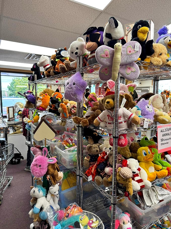 The stuffed animal section&mdash;where childhood dreams come true and grandparents become heroes without breaking the bank.