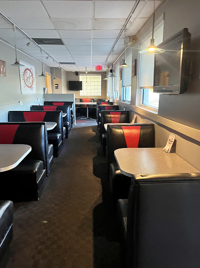 The dining room at Jack's: where strangers become neighbors and calories don't count because you're making memories.