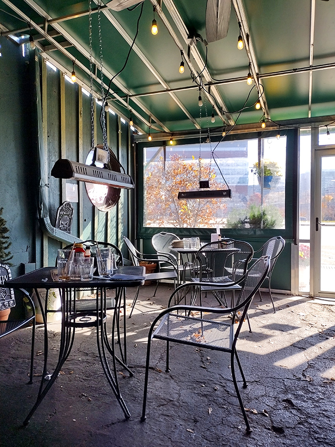 Tables that have witnessed more coffee refills than a Seattle convention center.
