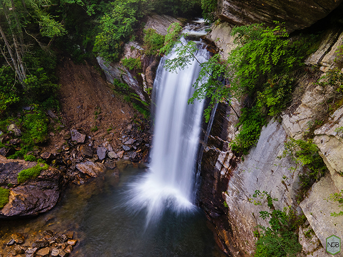 From above, the waterfall reveals its full dramatic character &ndash; like seeing the backstage workings of nature's most impressive magic trick. 