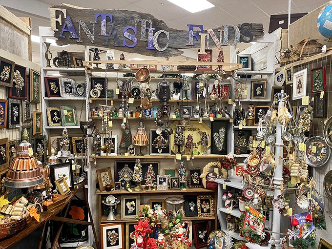 The "Fantastic Finds" booth lives up to its name with a dizzying array of curios and collectibles&mdash;like your eccentric aunt's attic, but with price tags.