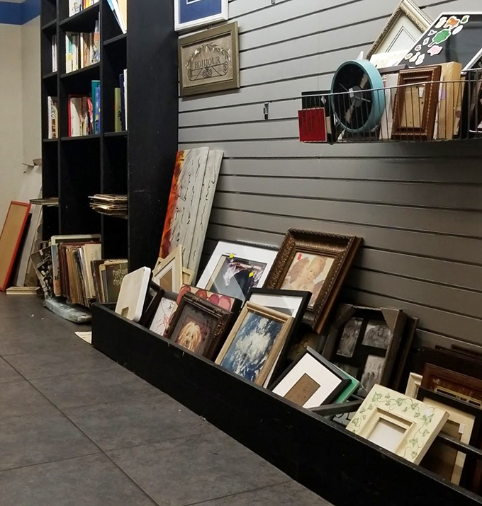 A gallery wall in progress – frames of every era waiting to house your memories or that quirky art print you didn't know you needed.