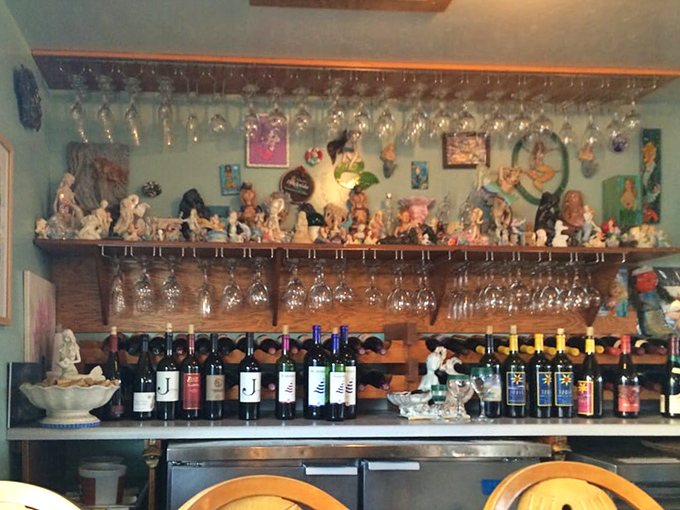 The wine selection and eclectic decor create the feeling you're dining in someone's quirky coastal home &ndash; the kind of place where stories flow as freely as the wine.