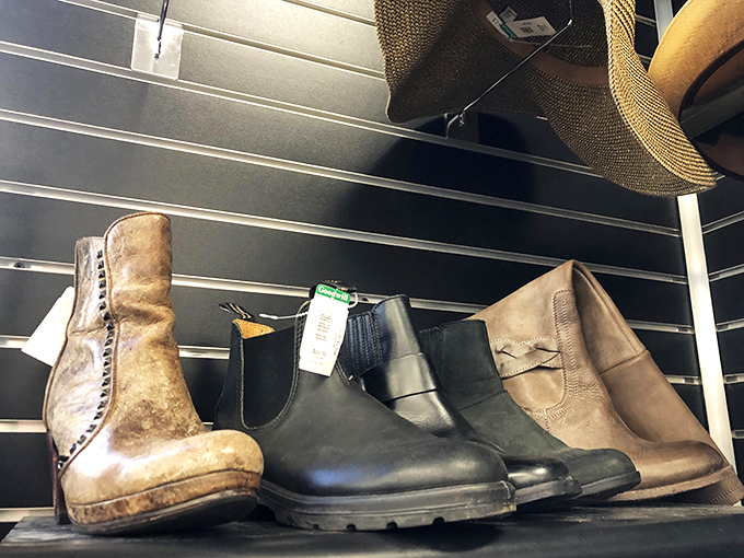 These boots weren't made just for walking&mdash;they were made for being discovered at Goodwill and strutting away at a fraction of their original price.