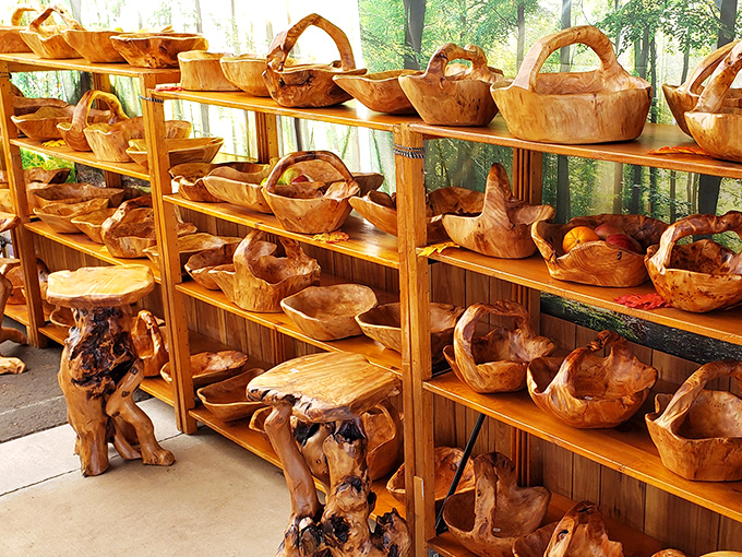 Nature meets craftsmanship in these stunning wood bowls, where Arizona's organic beauty is captured in smooth curves and honey-colored grains.