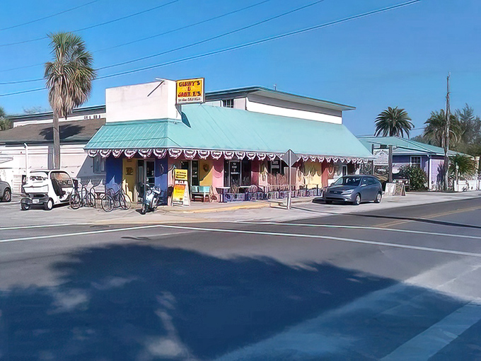 Anna Maria Island's colorful local shops radiate old Florida charm where golf carts and bicycles rule the roads instead of traffic.