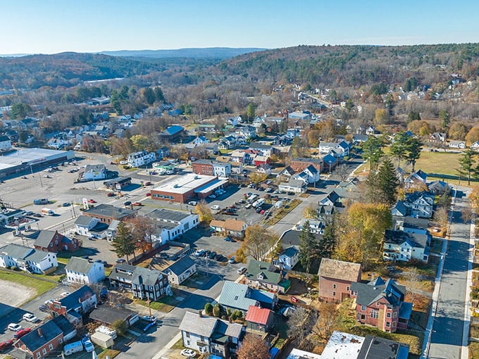 From above, Athol reveals itself as a community nestled among hills that seem to cradle it from the outside world's rush.